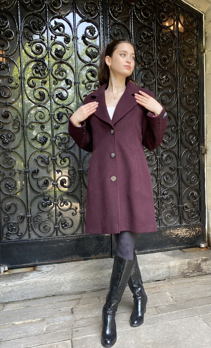 Julia Car Coat - 100% Pure Virgin Merino Wool – CoatsByMaryEllen