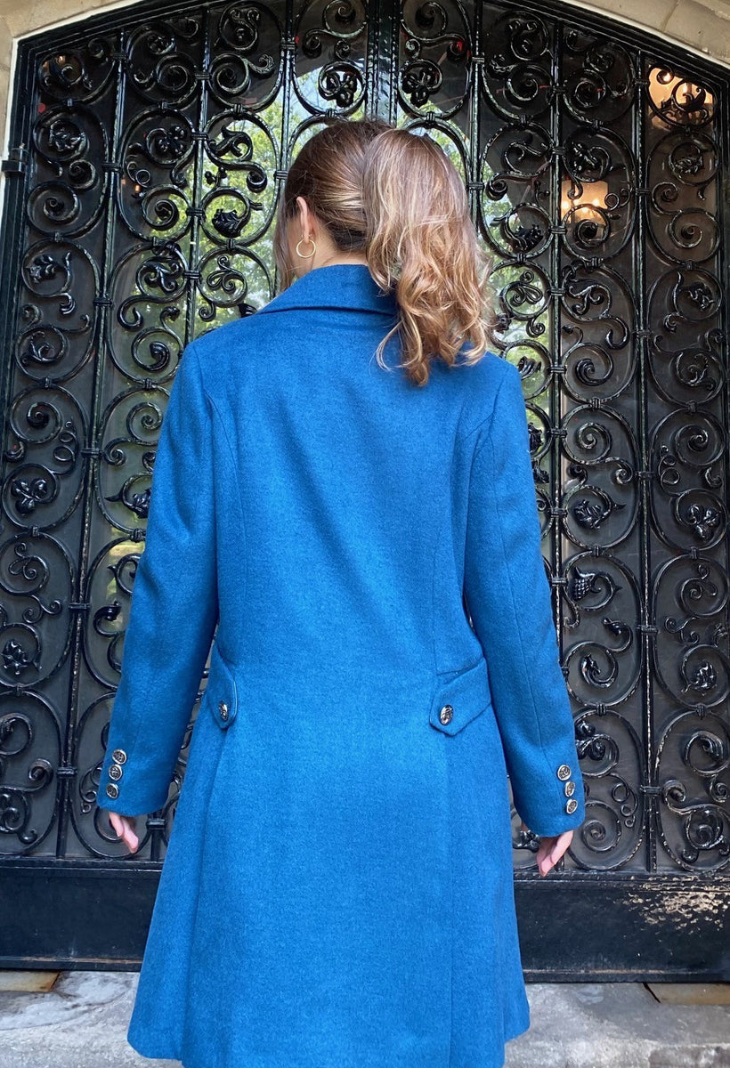 Caitlyn - Redingote Coat- 50% Cashmere Wool Blend – CoatsByMaryEllen